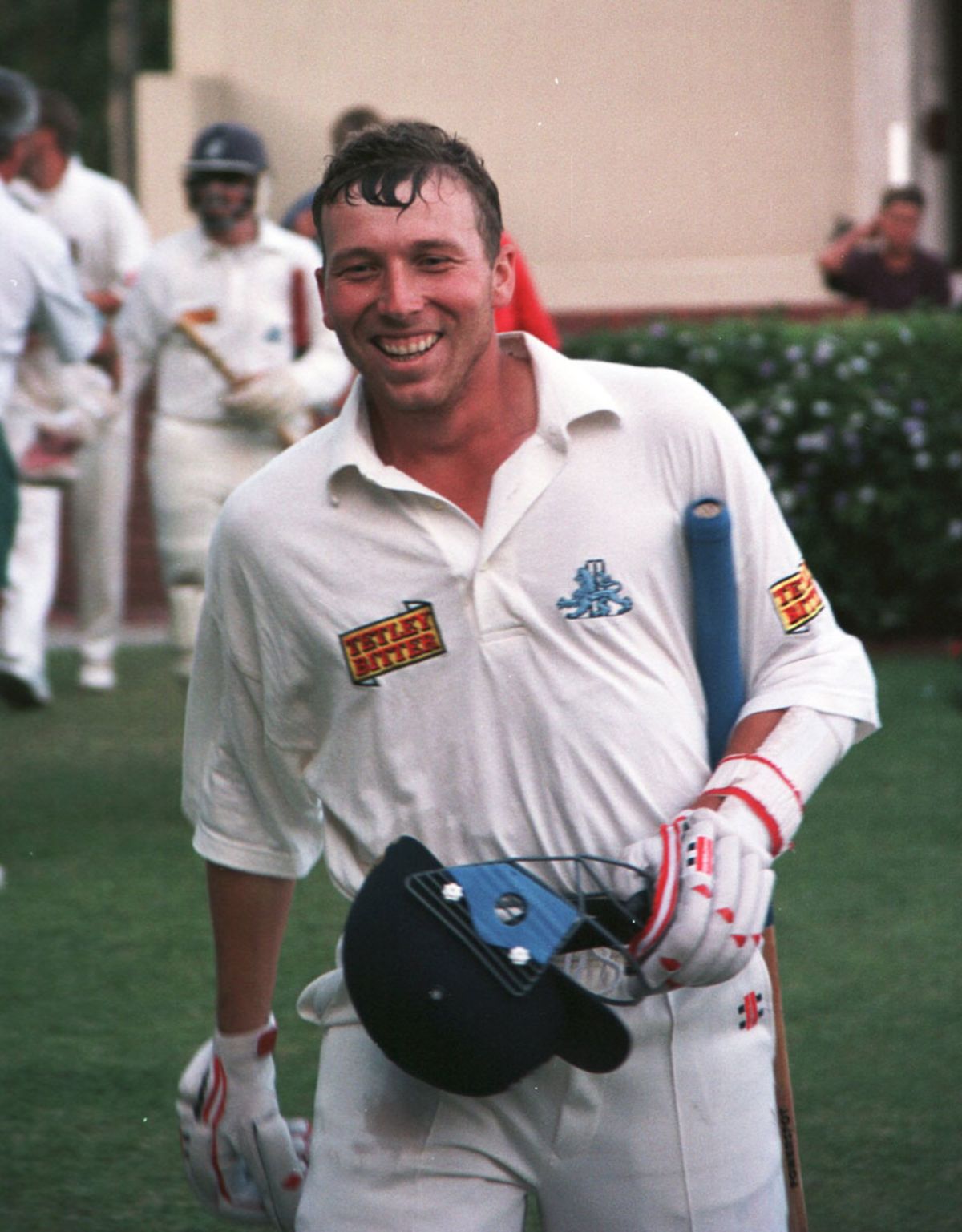 Mike Atherton reaches his hundred on his way to 185* | ESPNcricinfo.com