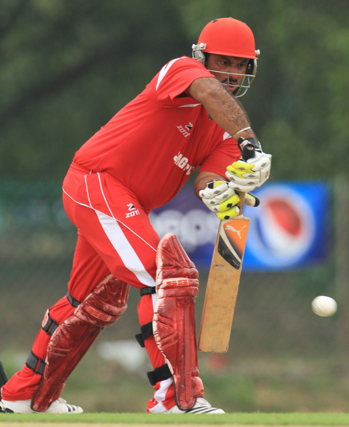 Singapore's Munish Arora plays the ball | ESPNcricinfo.com