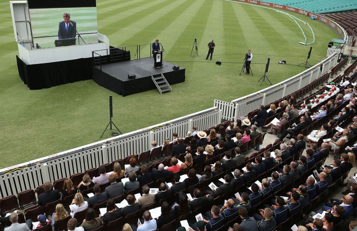 Tony Greig's family at his memorial service | ESPNcricinfo.com