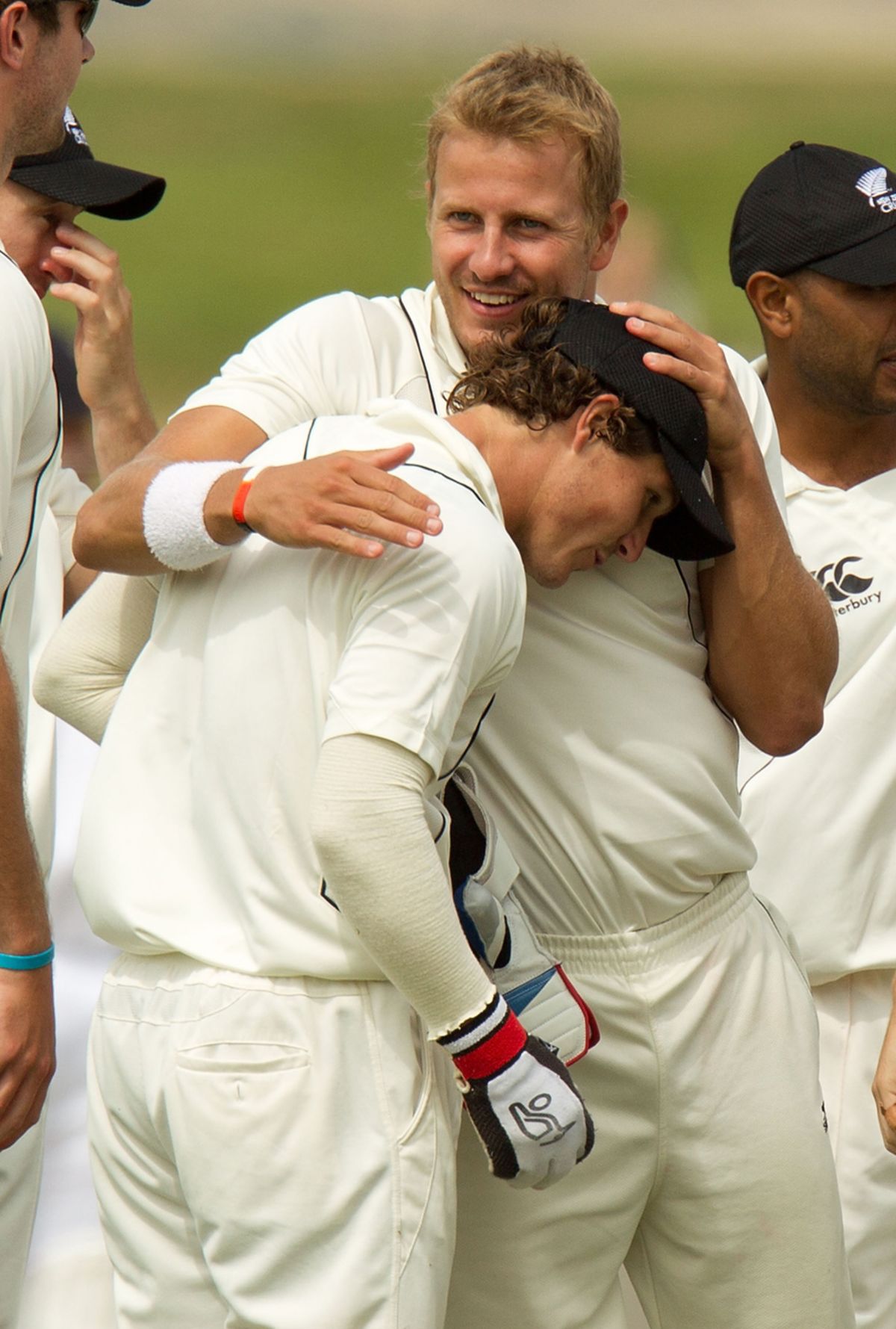 Harsha Bhogle, ESPNcricinfo editor Sambit Bal, and VVS Laxman during a ...