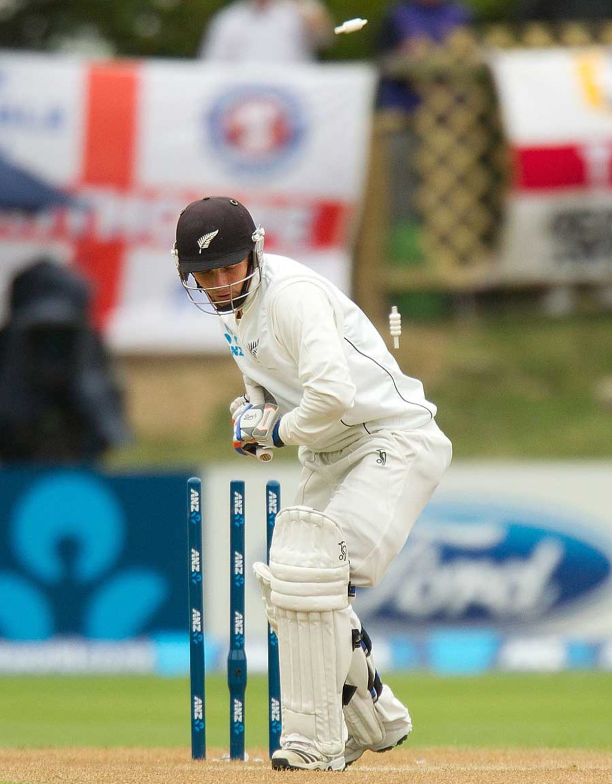BJ Watling misjudged the line of the ball and was bowled | ESPNcricinfo.com