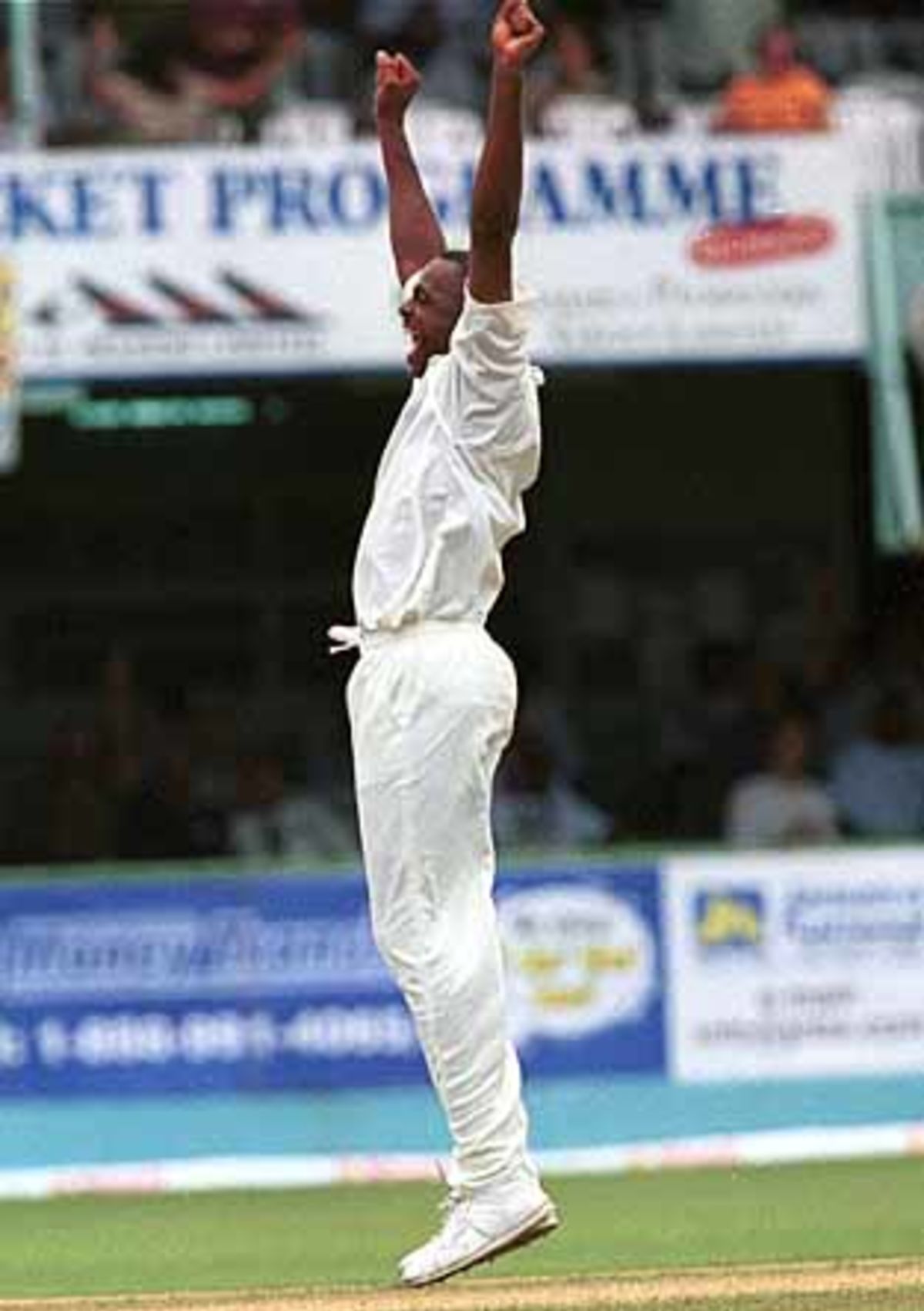 Courtney Walsh leaves a Test match as a player for the final time ...