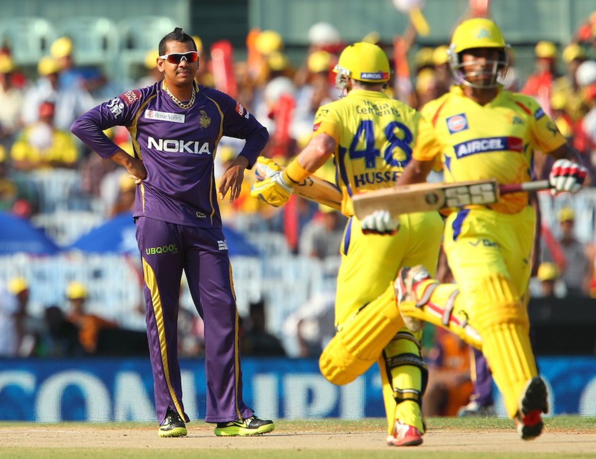 Sunil Narine strikes the teapot pose | ESPNcricinfo.com