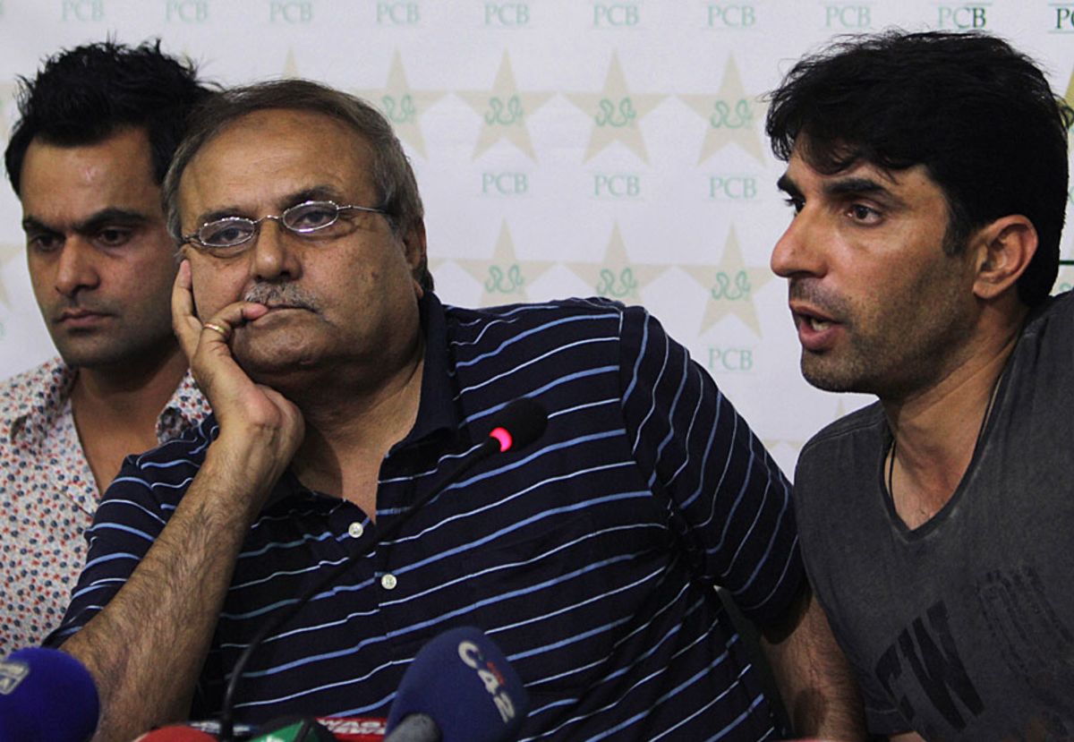 Pcb Chairman Zaka Ashraf Addresses A Press Conference With The New