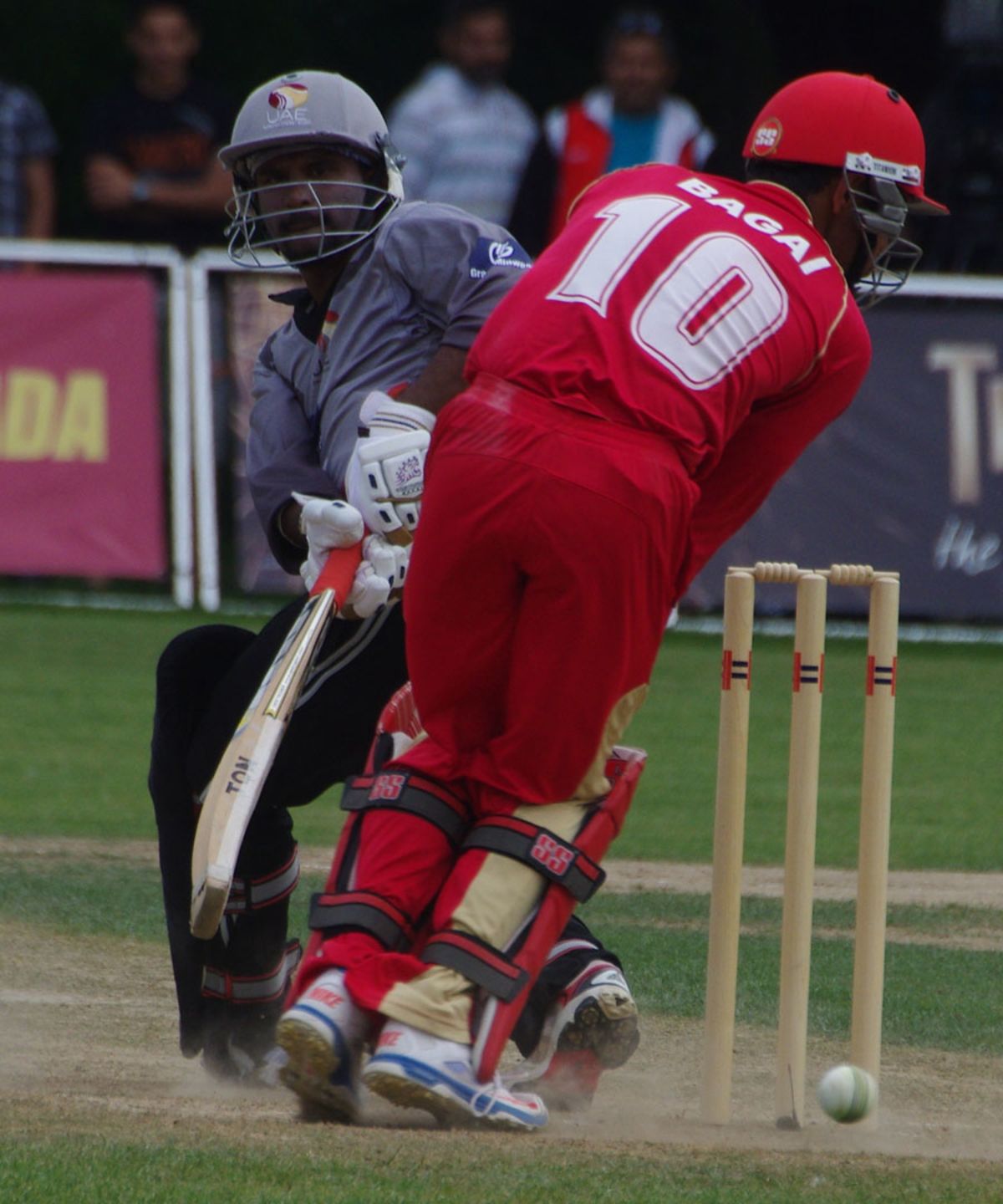 Swapnil Patil sweeps the ball past Ashish Bagai | ESPNcricinfo.com