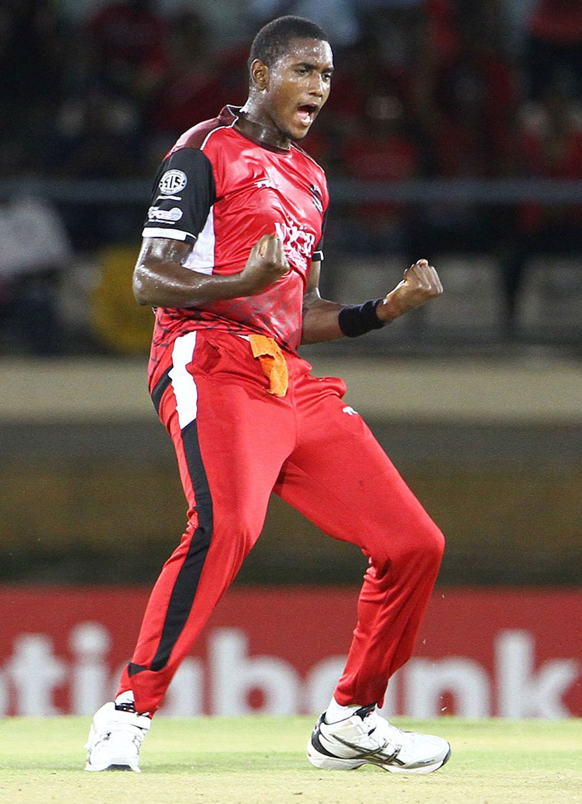 Delorn Johnson celebrates a strike | ESPNcricinfo.com