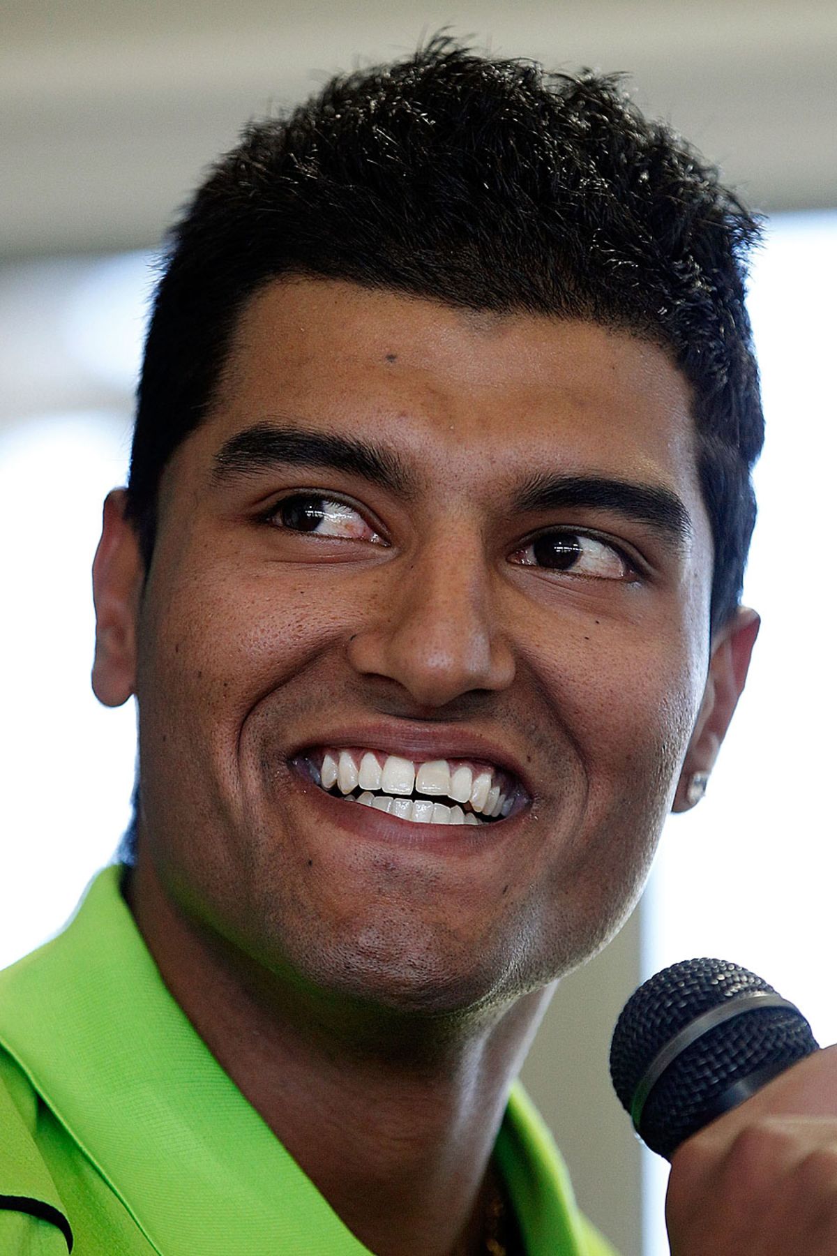 Gurinder Sandhu speaks at a Cricket Australia community event ...