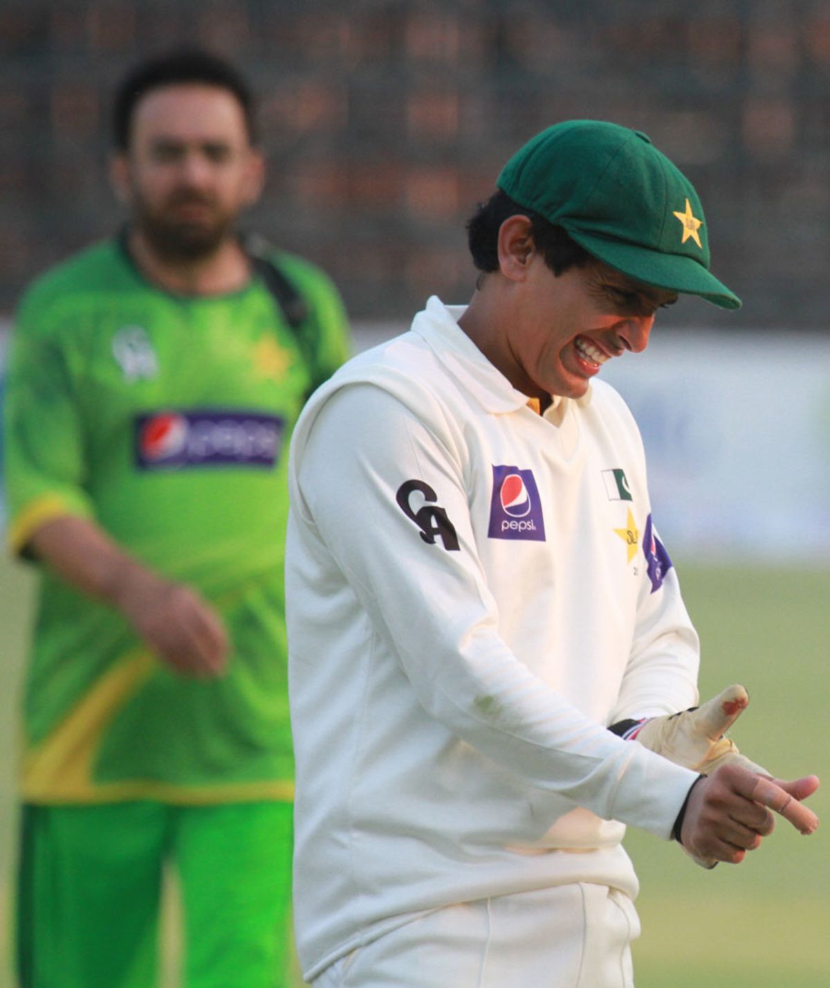 Adnan Akmal was struck on his finger | ESPNcricinfo.com