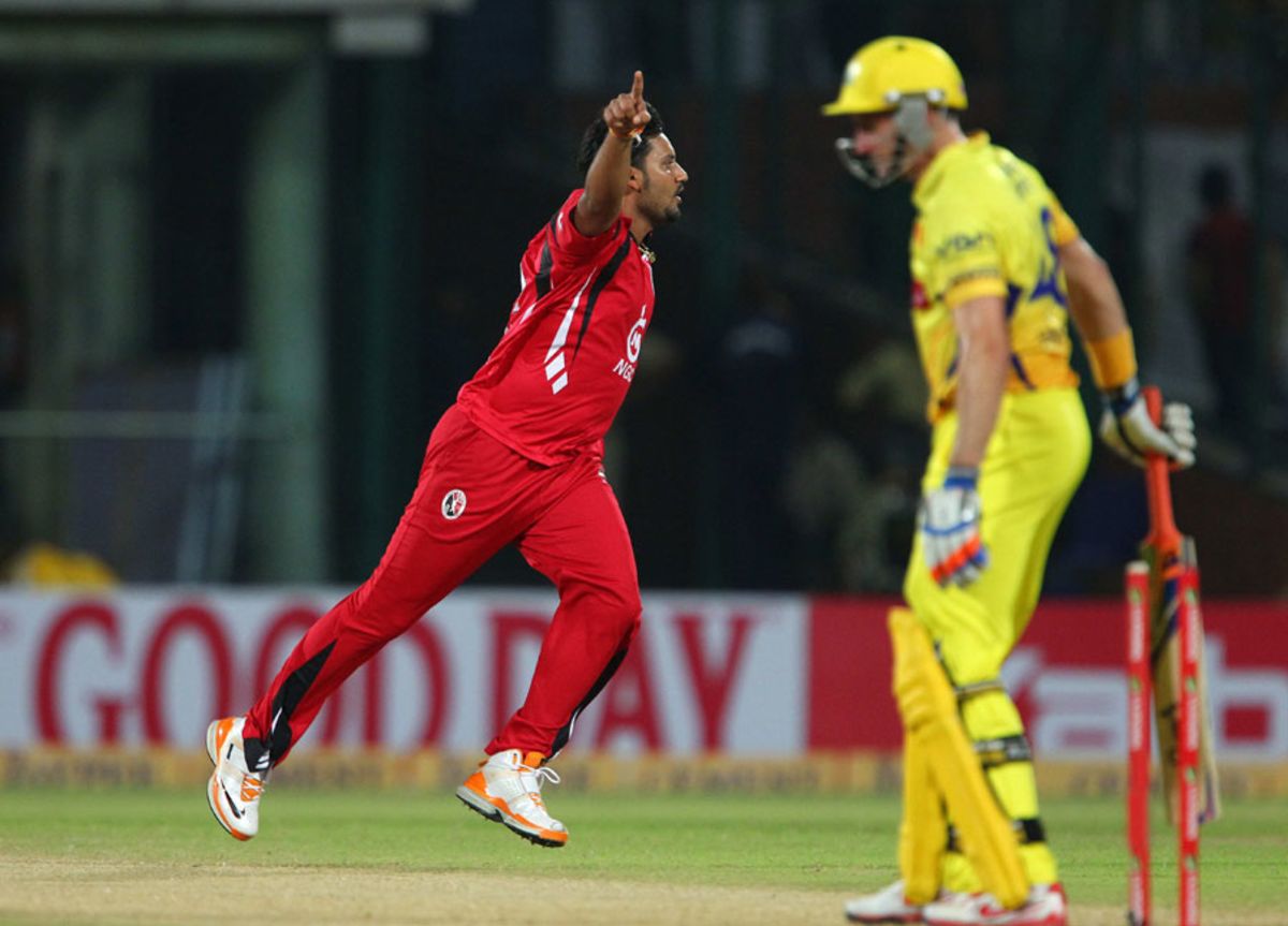 Ravi Rampaul celebrates Michael Hussey's wicket | ESPNcricinfo.com
