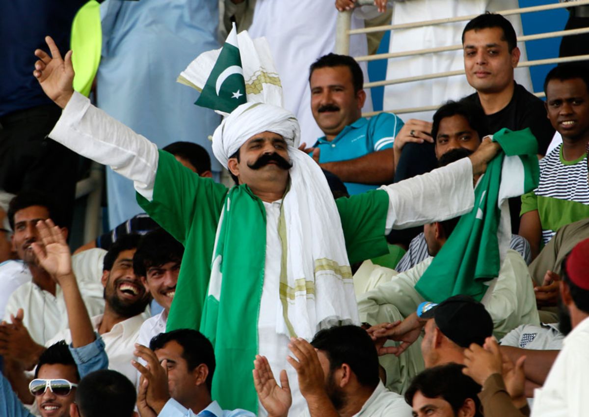 A fan resplendent in Pakistan colours | ESPNcricinfo.com