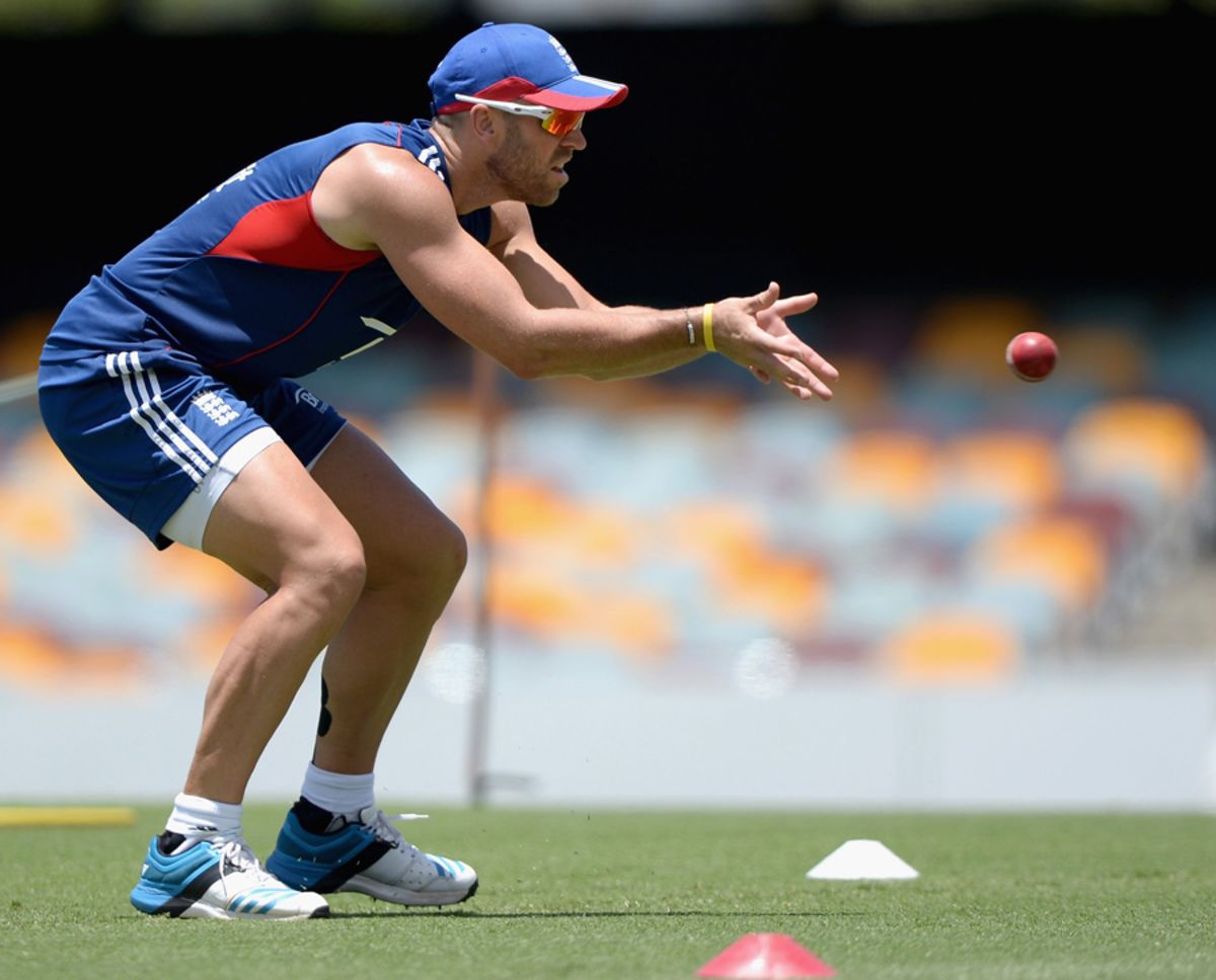 Matt Prior does some catching practice | ESPNcricinfo.com