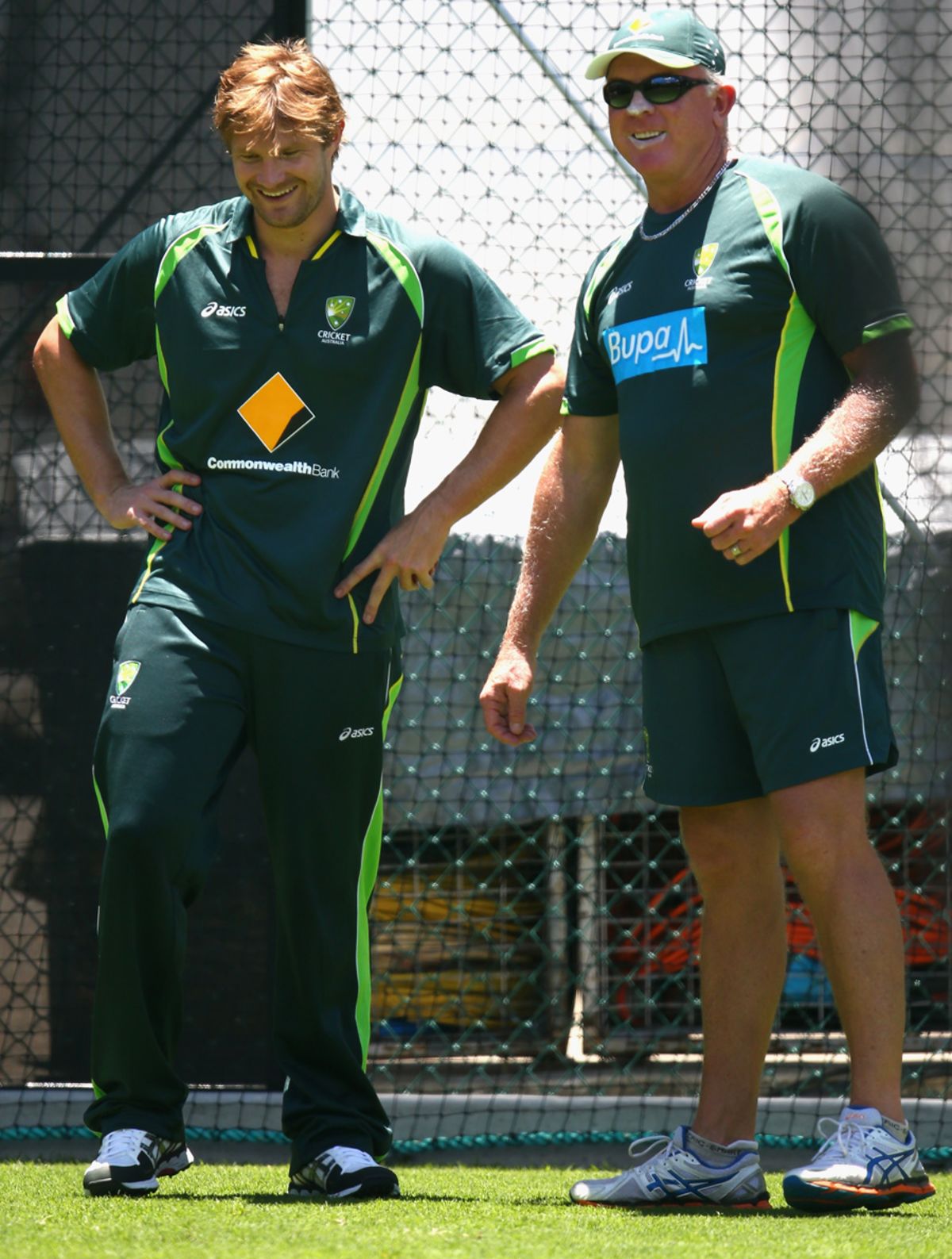 Shane Watson and Craig McDermott at a training session | ESPNcricinfo.com