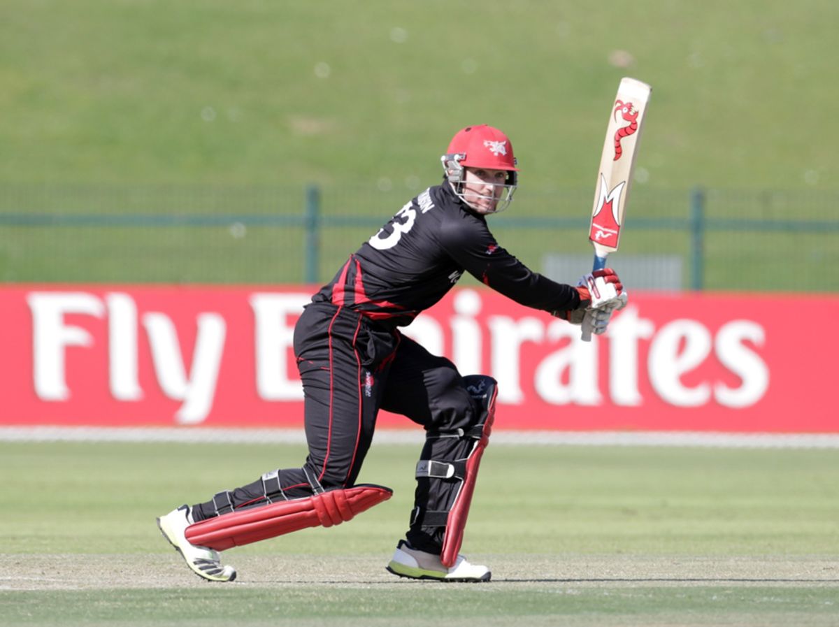Jamie Atkinson batting during the Hong Kong v Nepal Quarter Final ...