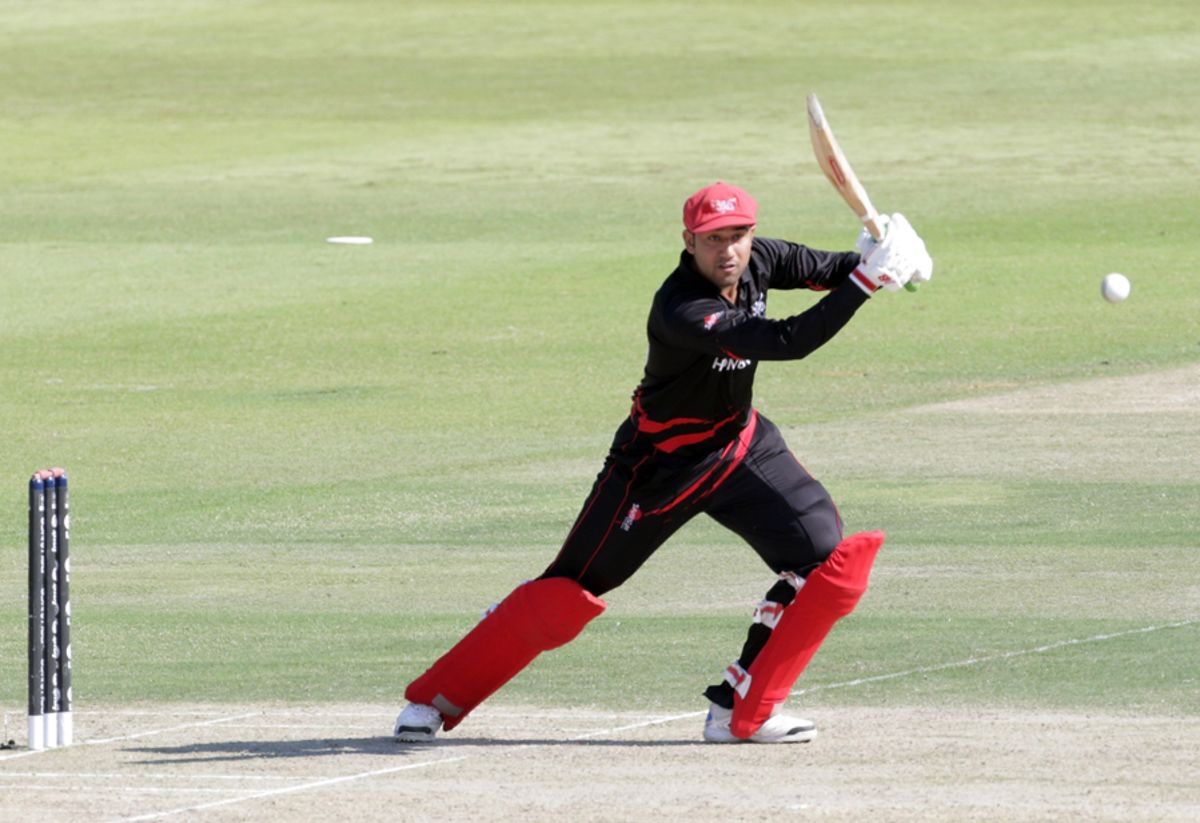 Babar Hayat batting during the Hong Kong v Nepal Quarter Final ...