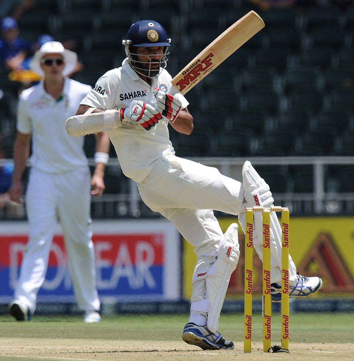 Shikhar Dhawan completes a hook shot | ESPNcricinfo.com