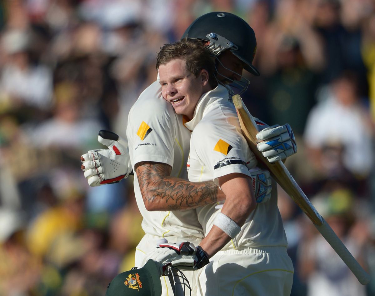 Steven Smith celebrates his hundred | ESPNcricinfo.com