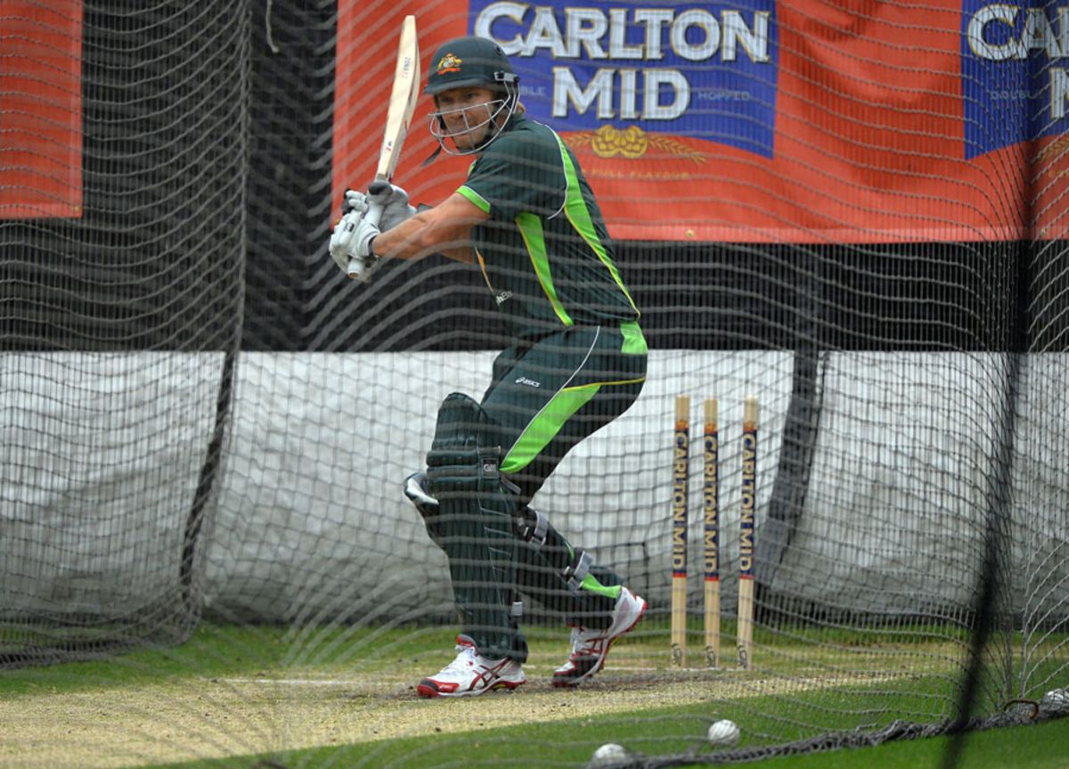 Shane Watson bats in the nets | ESPNcricinfo.com