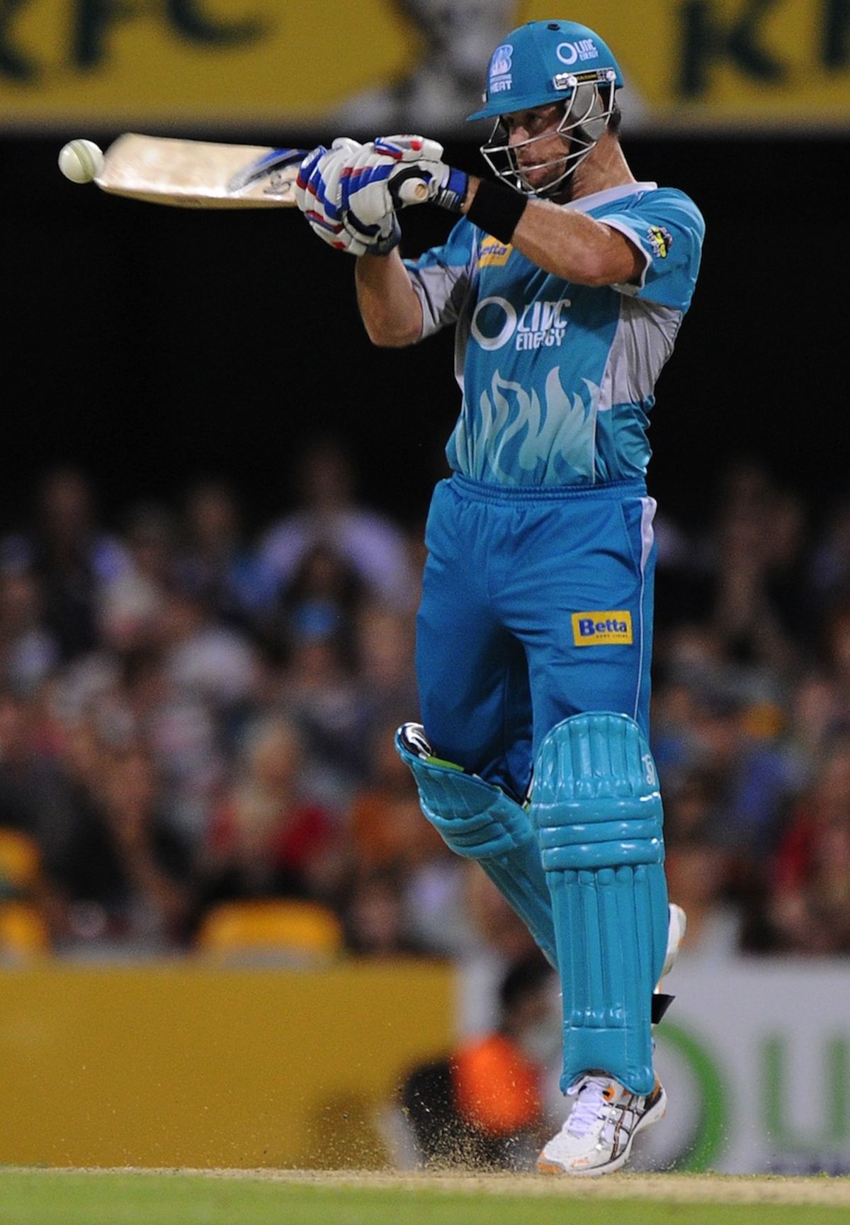 Daniel Christian goes on his toes to guide the ball | ESPNcricinfo.com