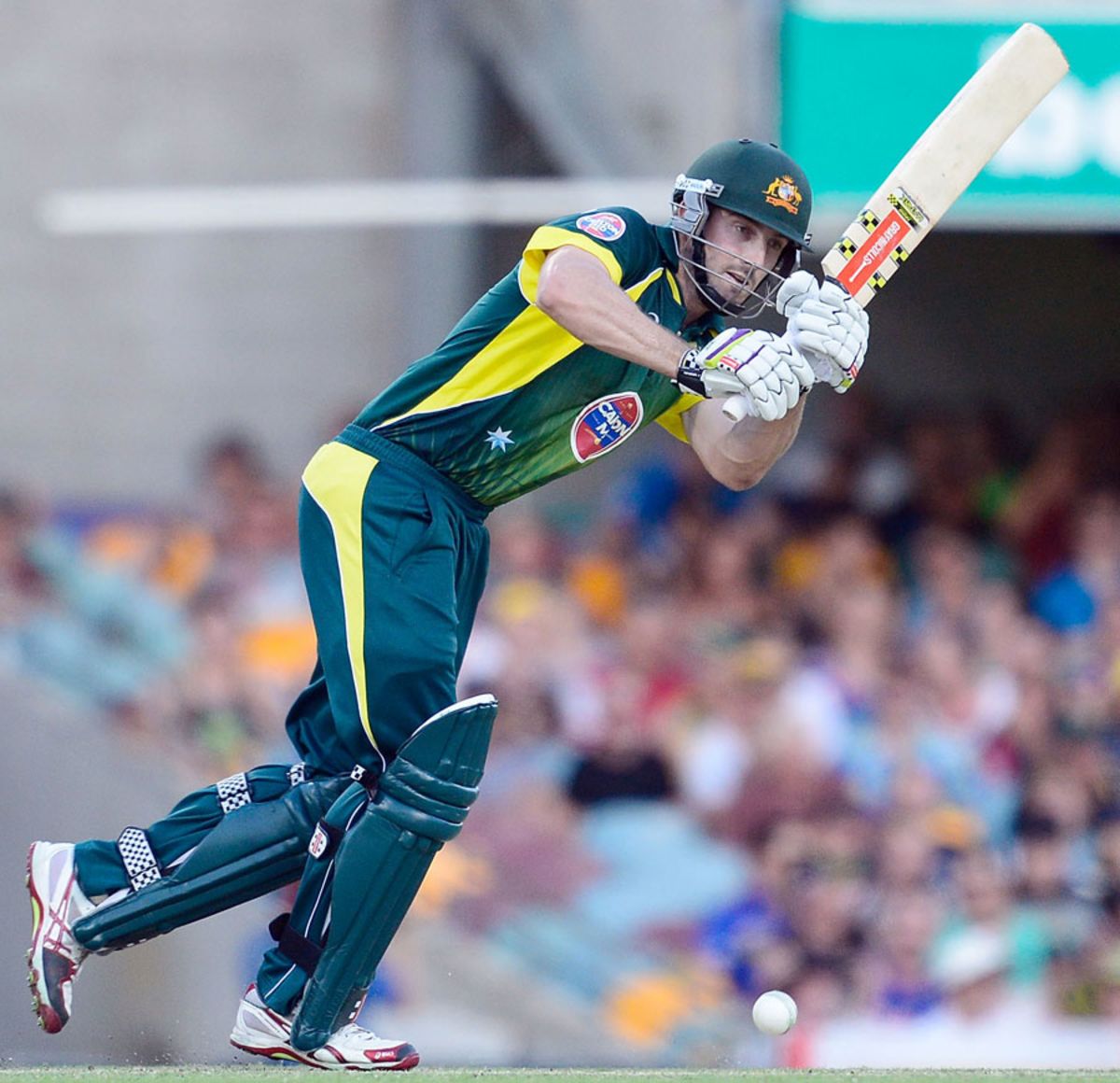 Shaun Marsh works one away to the leg side | ESPNcricinfo.com
