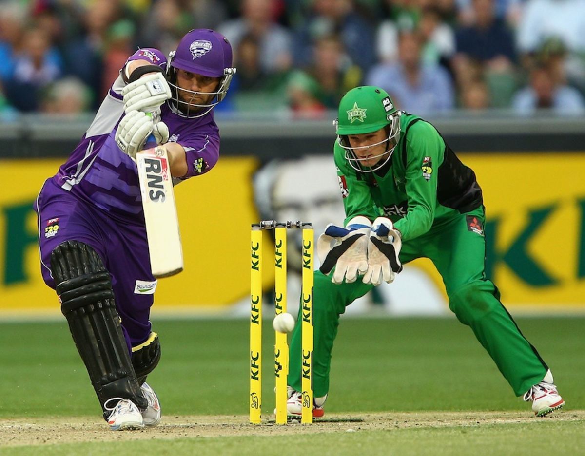 Travis Birt drives during his 23-ball 31 | ESPNcricinfo.com