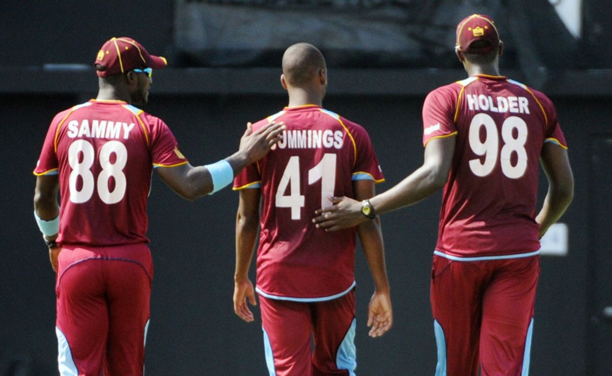 Darren Sammy and Jason Holder keep Miguel Cummins' spirits up ...