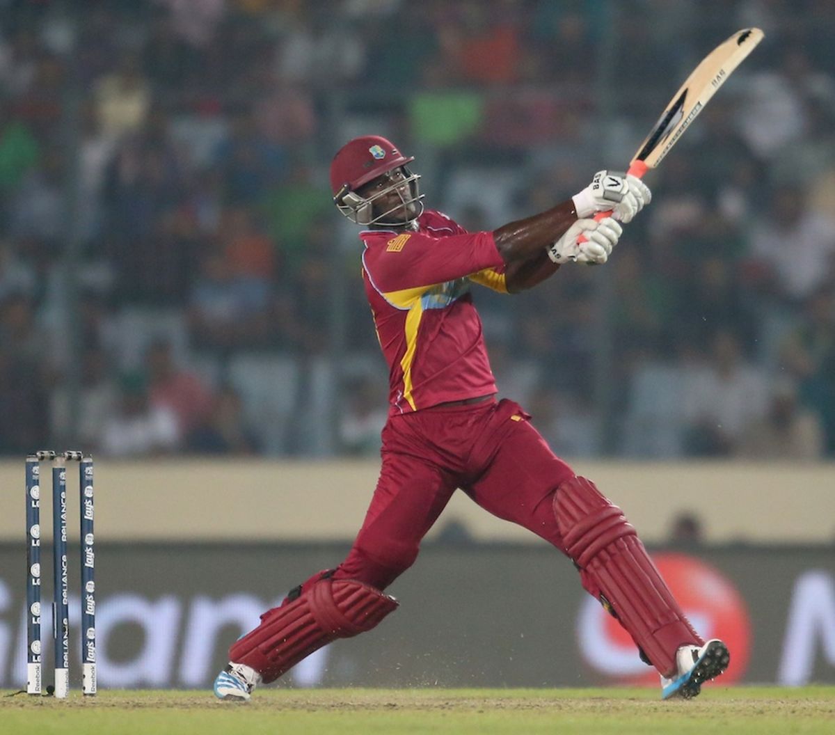 Darren Sammy hits on the leg side | ESPNcricinfo.com