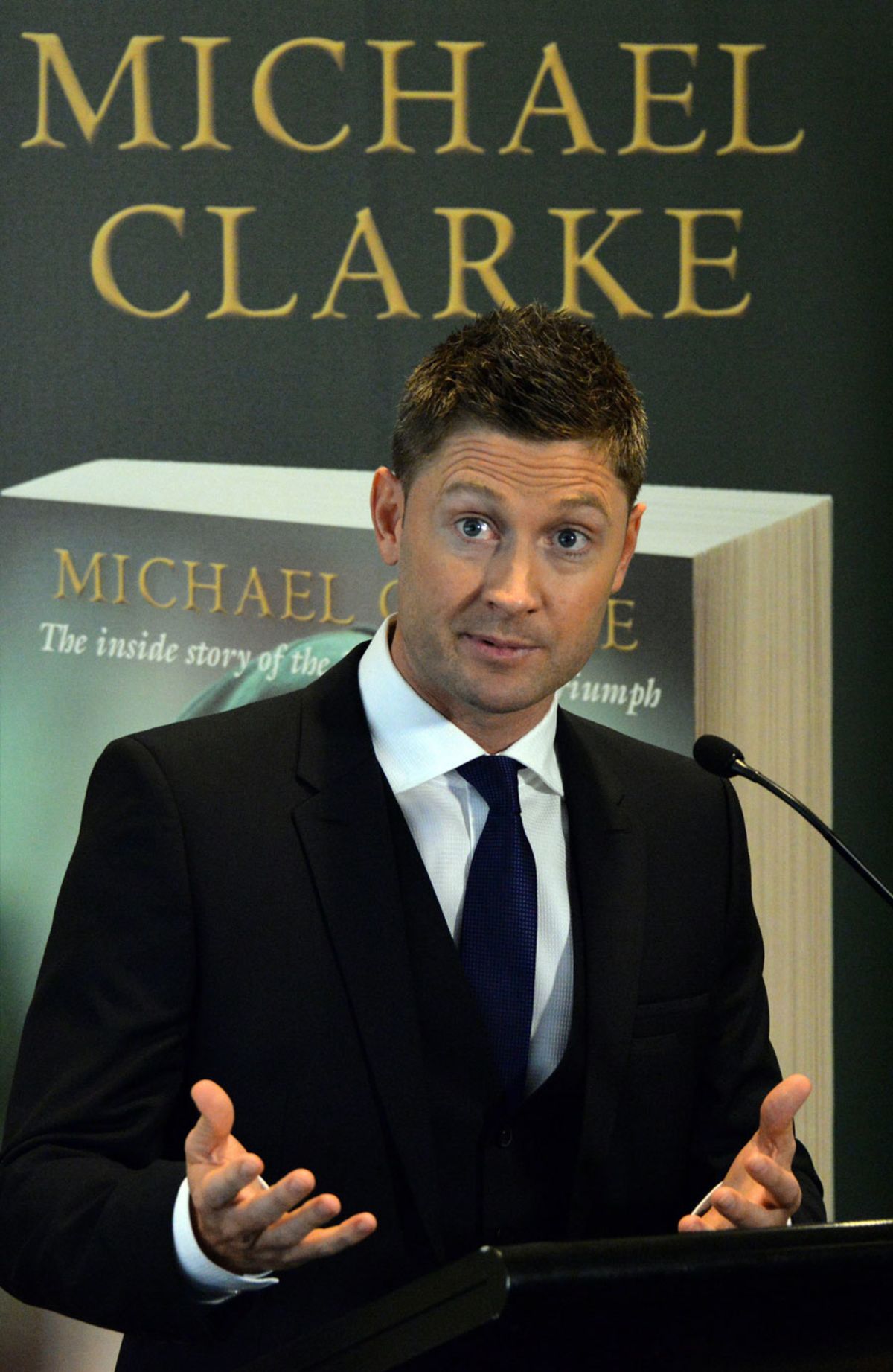 Michael Clarke at the launch of his book Captains Diary | ESPNcricinfo.com