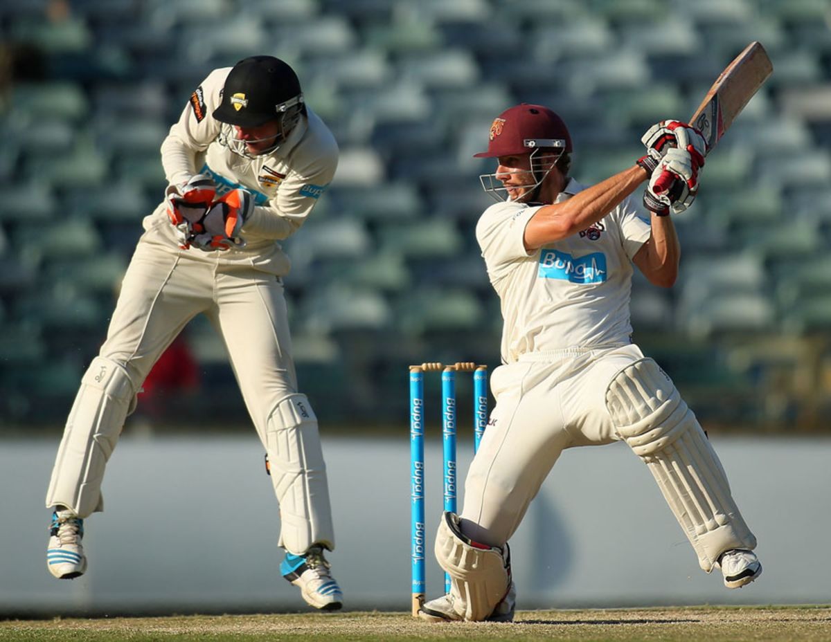 Greg Moller scored a fighting 86 for Queensland in the second innings ...