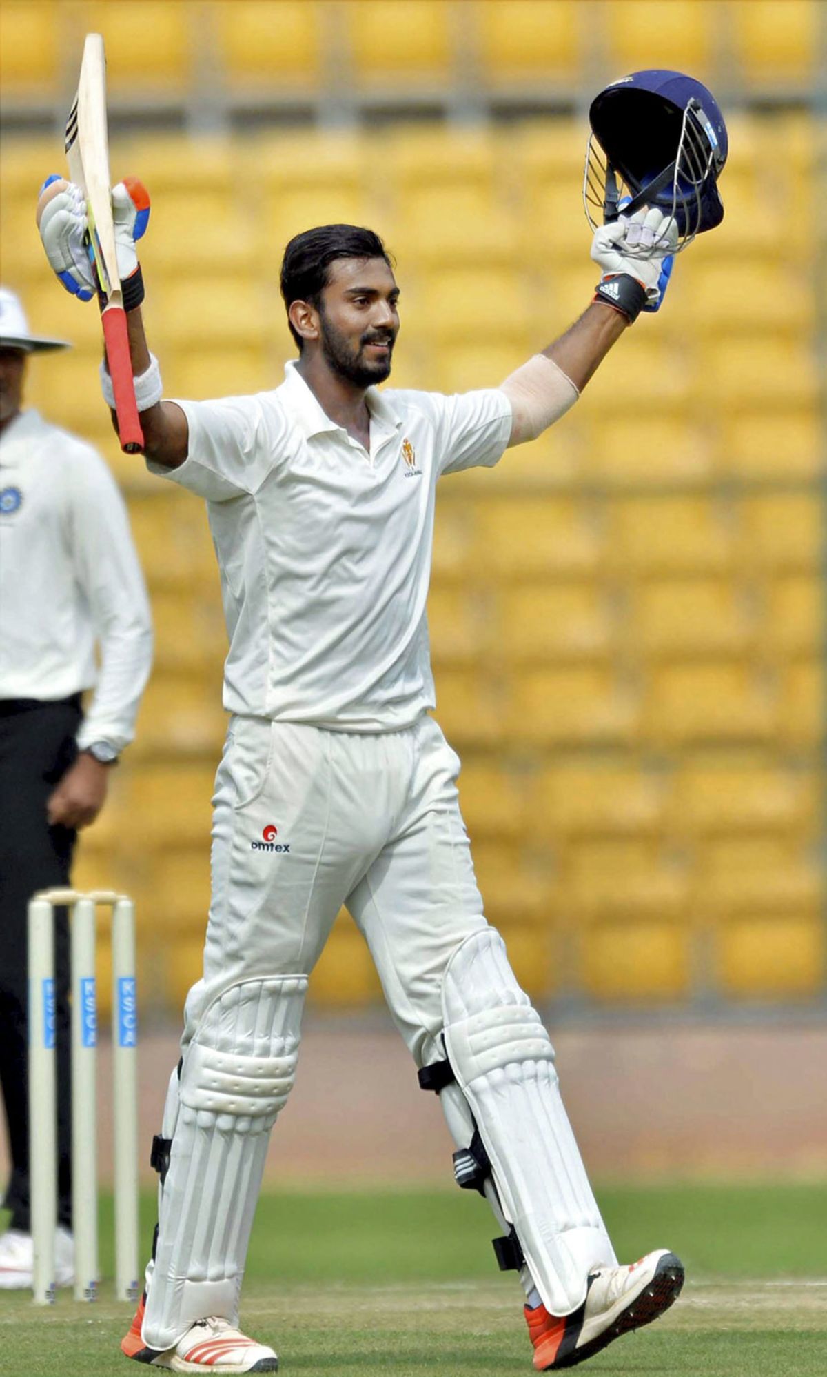 Abrar Kazi scored his maiden first-class ton and finished unbeaten on ...