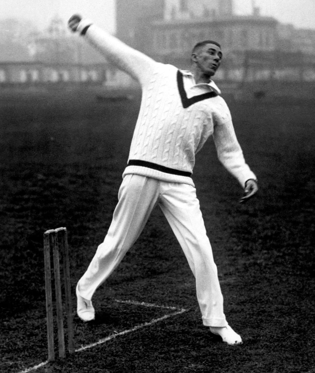 Archie Jackson practising at the start of the 1930 tour | ESPNcricinfo.com