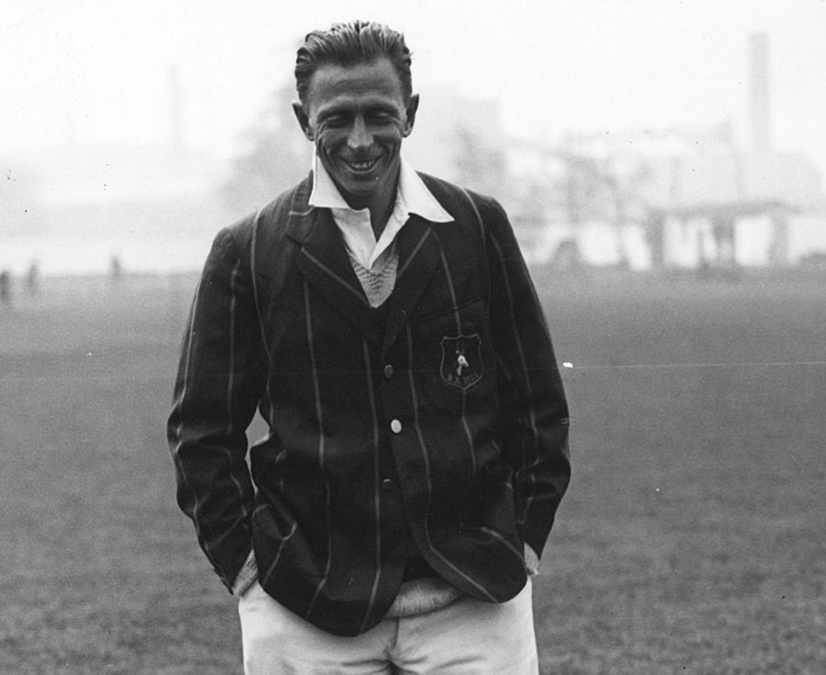 Gustavus Fowke and Herbie Taylor return after a pitch inspection ...