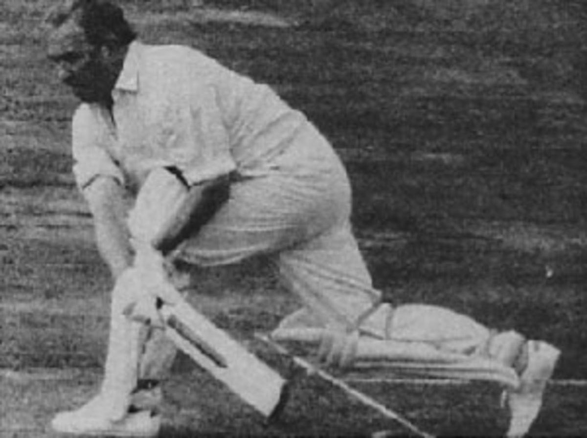 Denis Compton batting in his final appearance at Lords | ESPNcricinfo.com