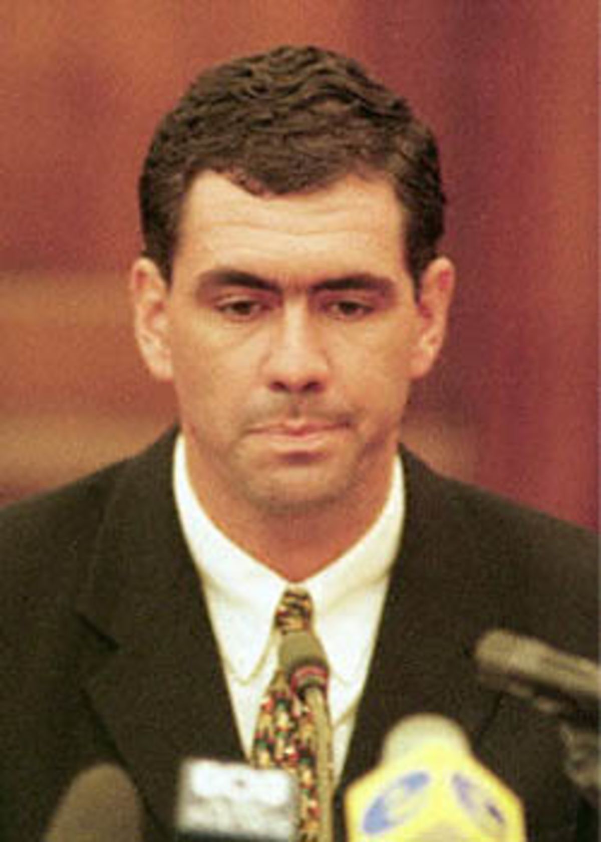 Cronje looks pensive during his testimony | ESPNcricinfo.com
