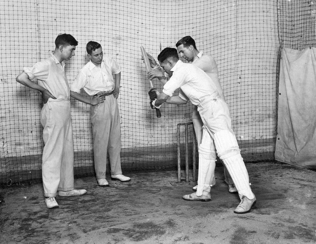 Archie Jackson practising at the start of the 1930 tour | ESPNcricinfo.com