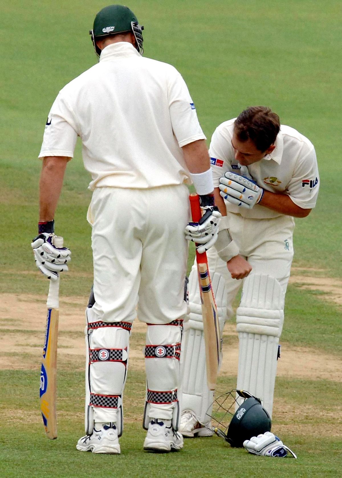 Ricky Ponting talks to Justin Langer | ESPNcricinfo.com Ricky Ponting talks to Justin Langer | ESPNcricinfo.com