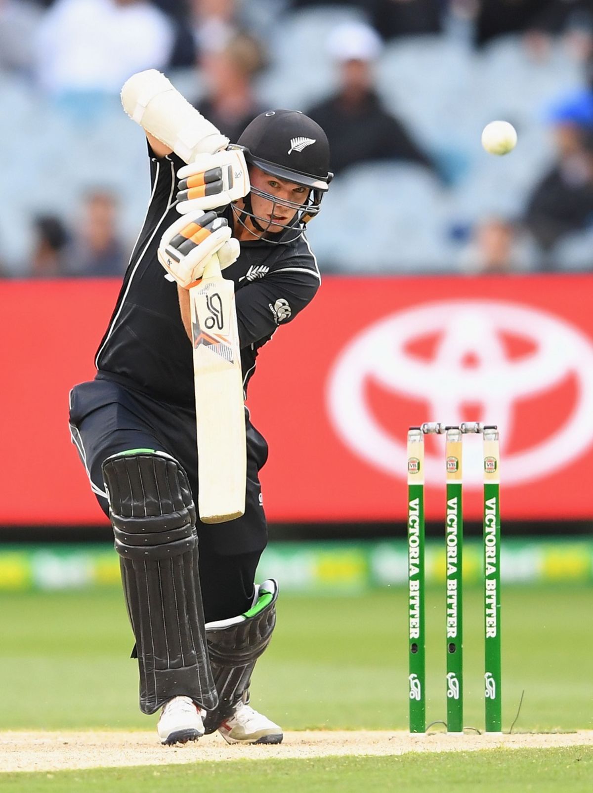 Tom Latham presents the full face of his bat | ESPNcricinfo.com