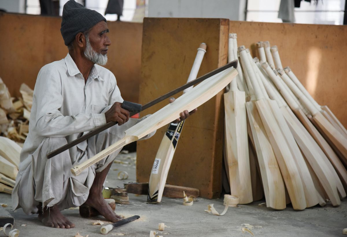 Unfinished bats lie piled up in a factory in Meerut | ESPNcricinfo.com