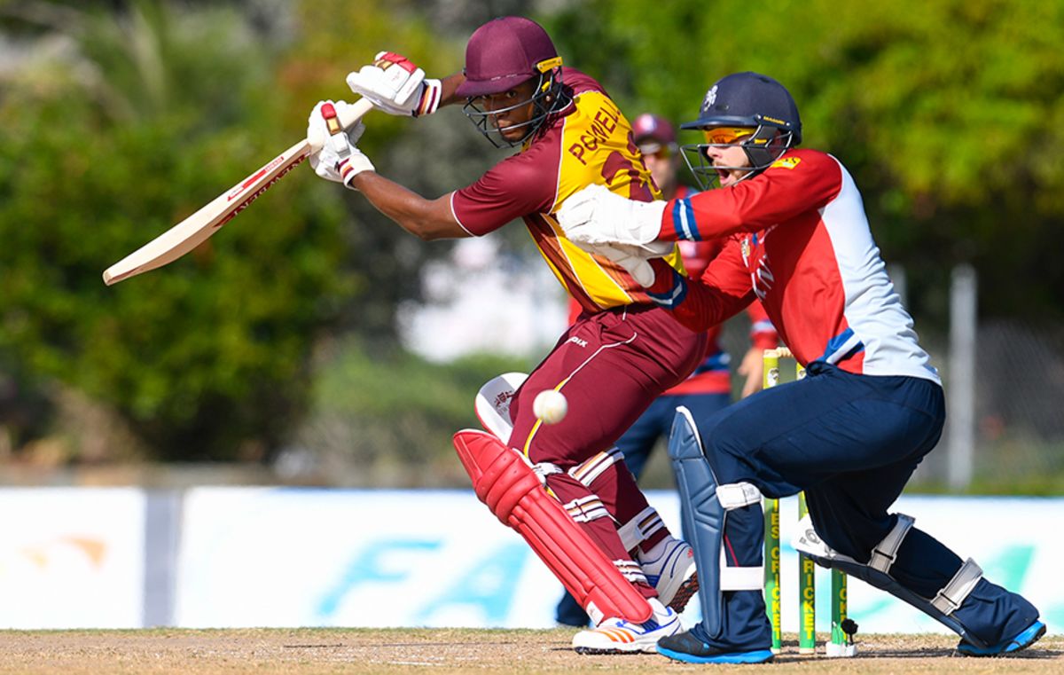 Kieran Powell steers the ball deftly during his 106 | ESPNcricinfo.com