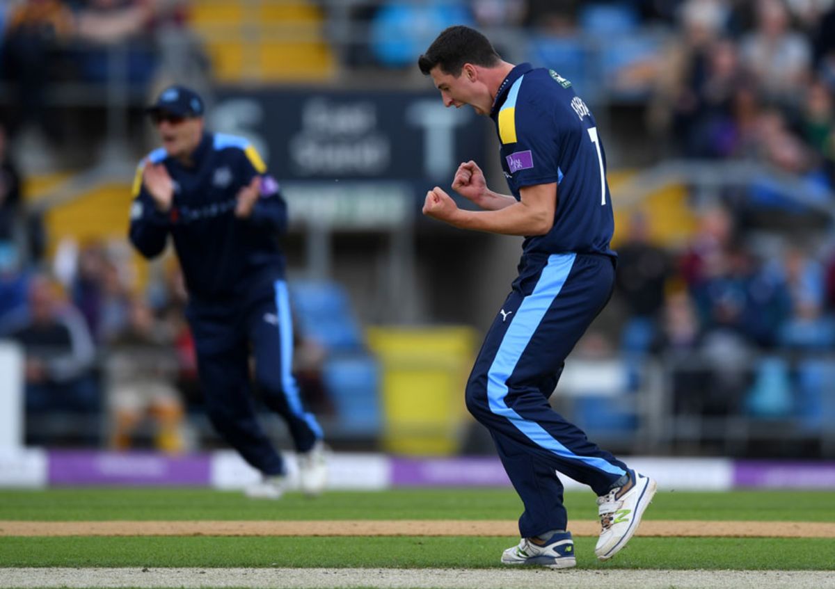 Matthew Fisher celebrates a wicket | ESPNcricinfo.com