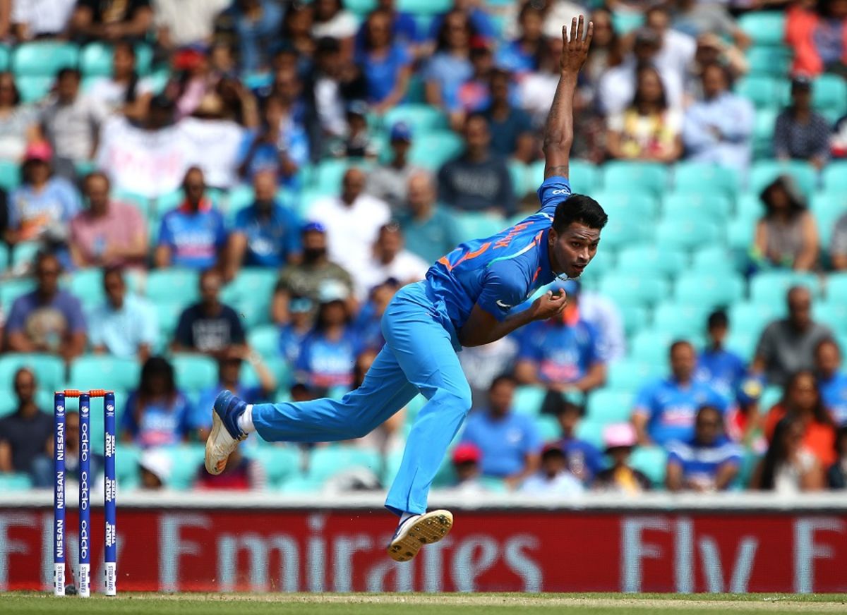 Hardik Pandya Completes A Delivery
