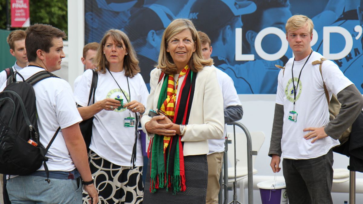 Dr. Sarah Fane of Afghan Connection gets into the spirit of the day ...