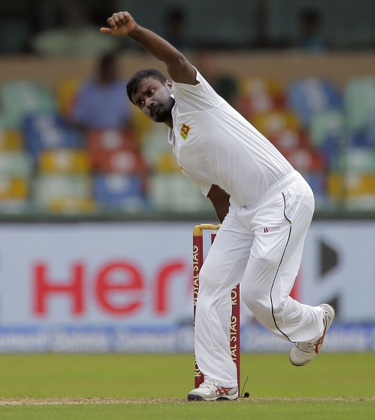 Malinda Pushpakumara bowls | ESPNcricinfo.com