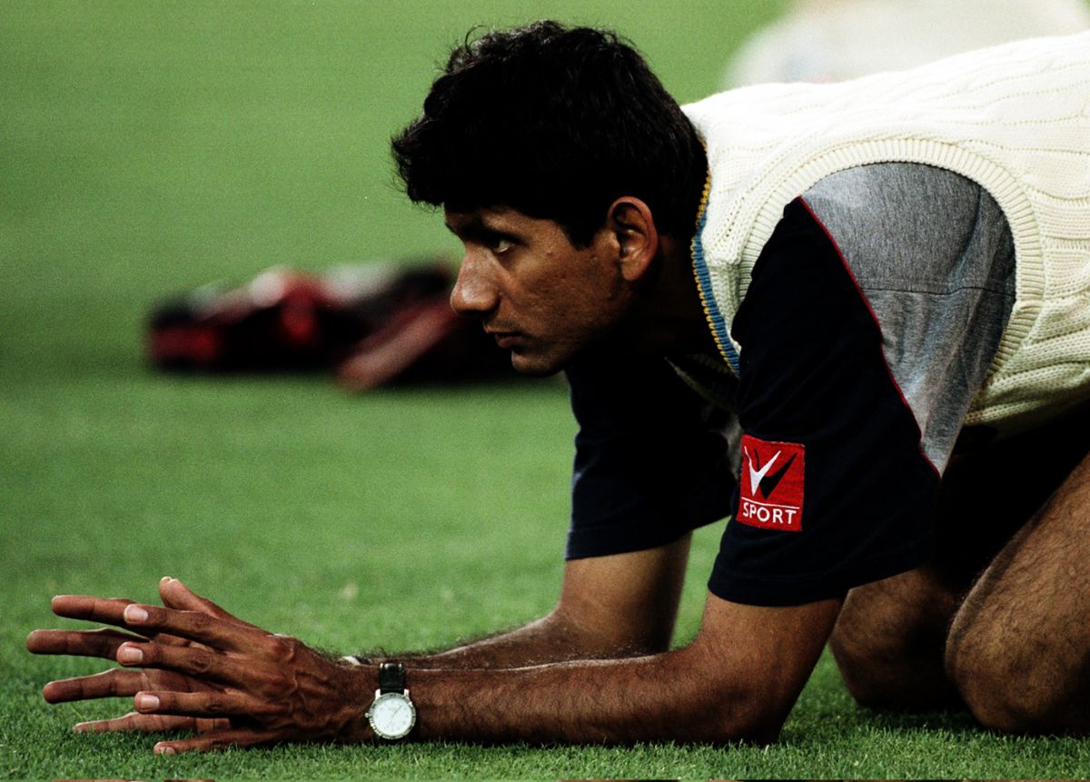 Phatan plays a classic defensive stoke | ESPNcricinfo.com