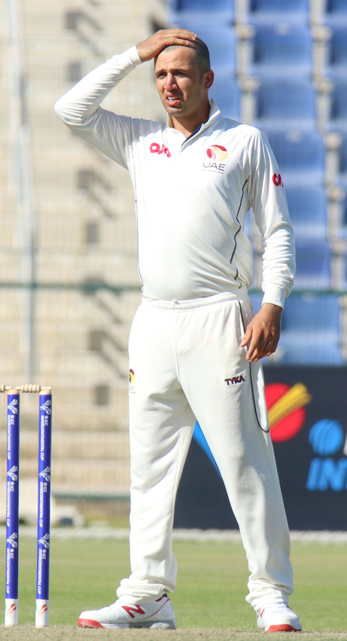 UAE captain Rohan Mustafa struggles to find a solution to stem ...