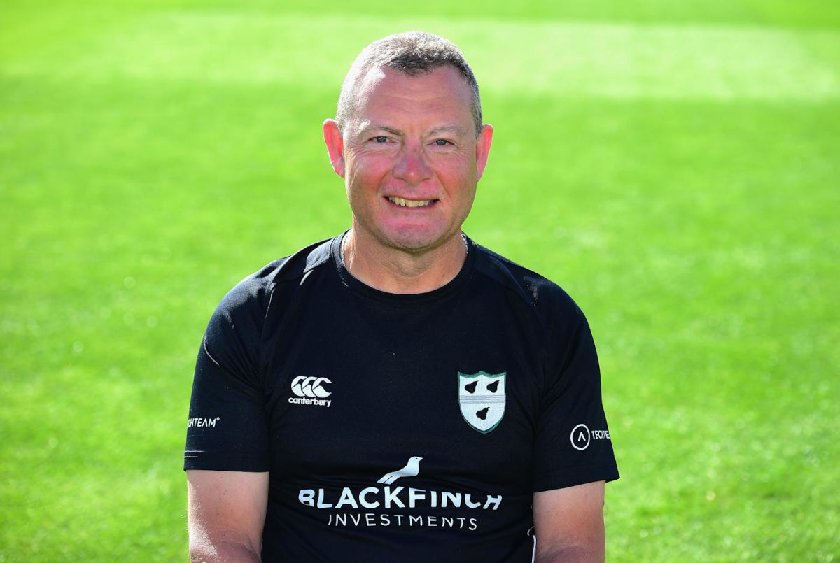 Mark Wood, Paul Collingwood and Keaton Jennings pose for a portrait ...