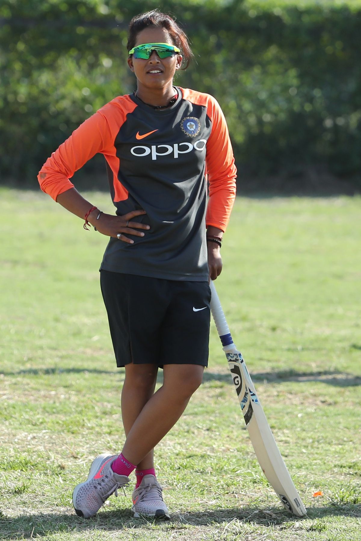 Dayalan Hemalatha is all smiles at a Cricket for Good event ...