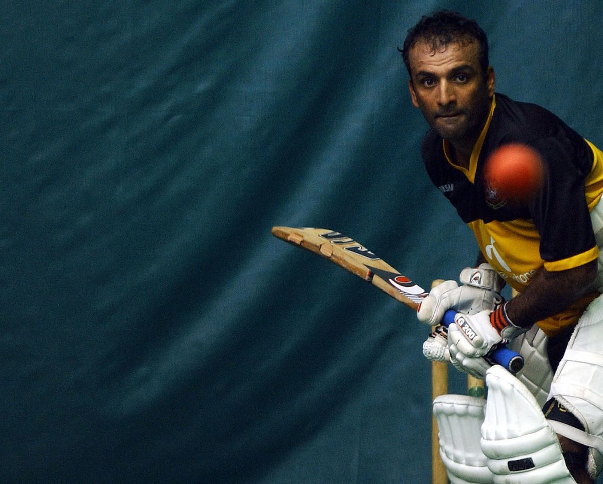 Ricky Ponting poses with (from left) the World Cup, the Champions ...
