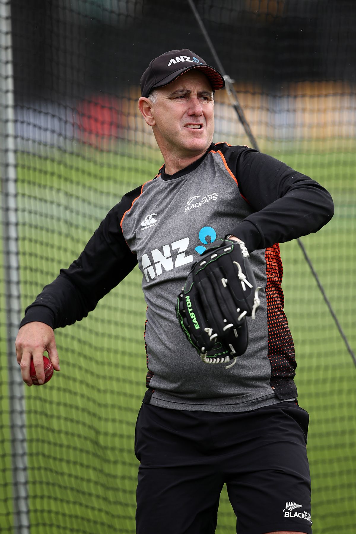 Gary Stead and Kane Williamson watch on during Northern Districts' game ...