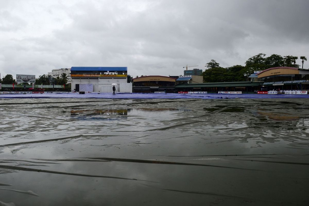 Persistent rain ensured the covers stayed on | ESPNcricinfo.com