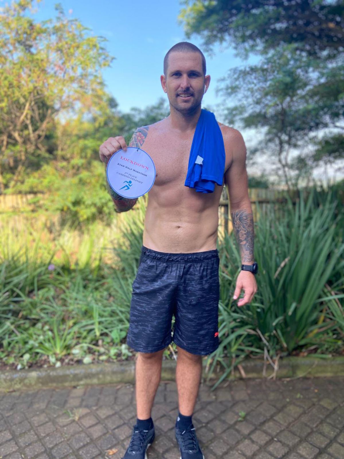 Delport ran a half-marathon for CHOC Childhood Cancer Foundation during ...